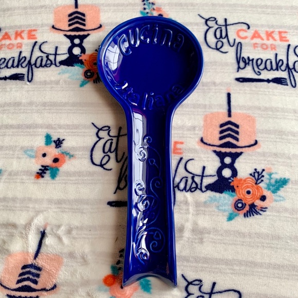 Kitchen | 1 Left Cucina Italiana Italian Blue Spoon Rest | Poshmark